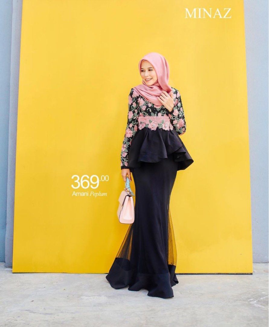 Amani peplum Minaz, Women's Fashion, Muslimah Fashion, Baju Kurung ...