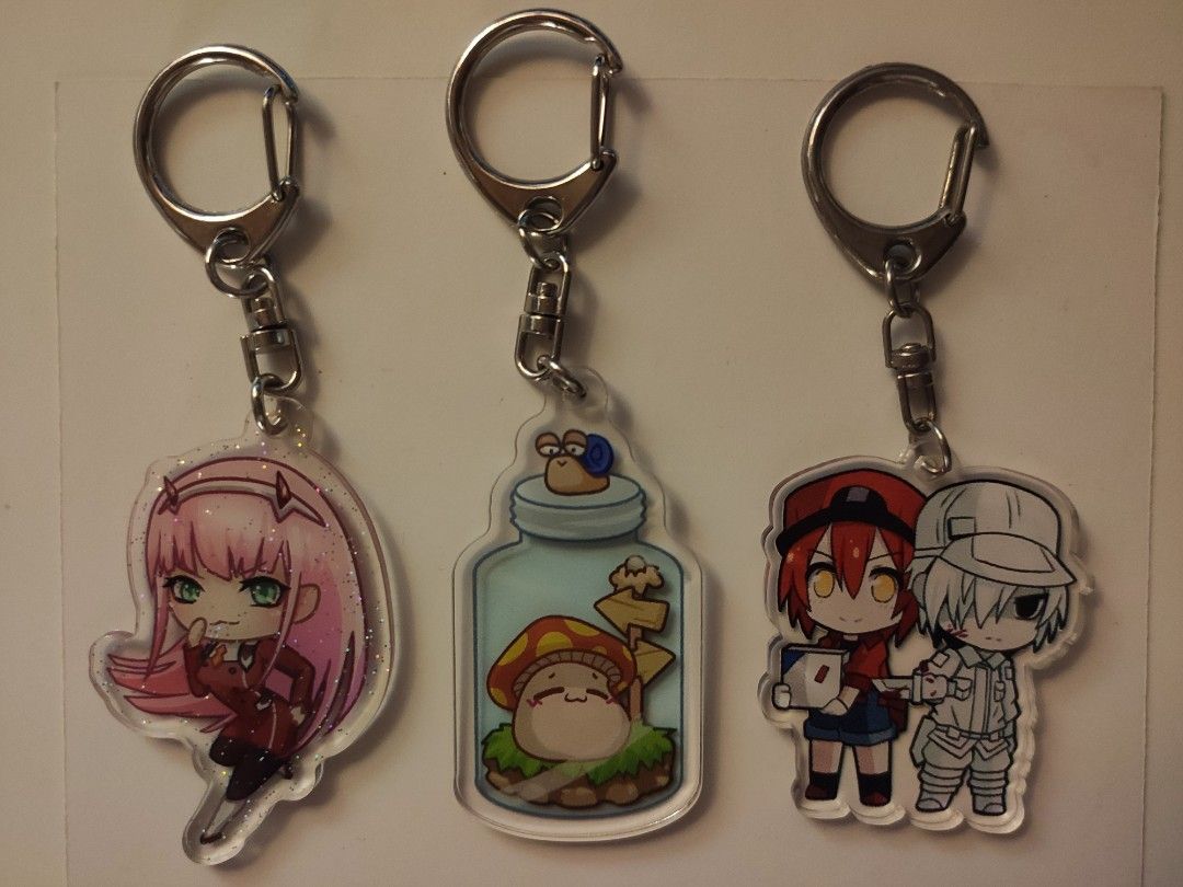 Anime Keychains [Artist Booth] - Darling in the Franxx, Cells at Work ...