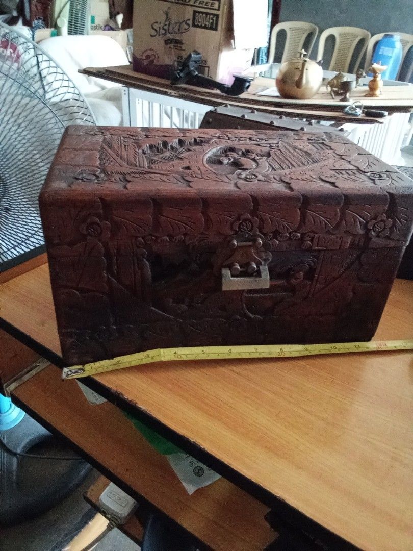 Antique hand crafted chest box, Hobbies & Toys, Memorabilia ...