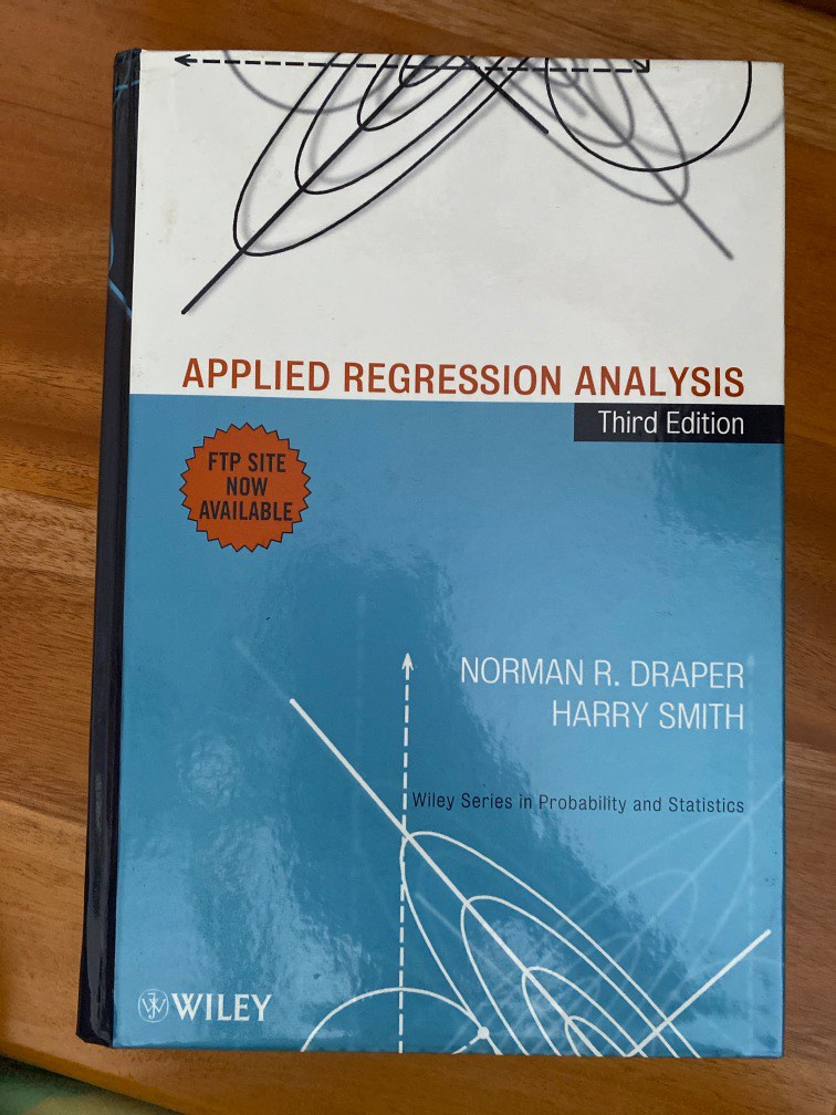 Applied Regression Analysis (third edition), Hobbies & Toys, Books ... Applied Regression Analysis (third edition), Hobbies & Toys, Books ...