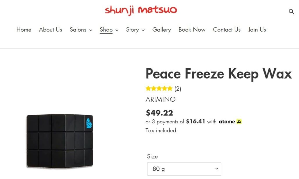 Arimino Peace Freeze Keep Hair Wax Pro Design Series, Beauty & Personal Care, Hair on Carousell