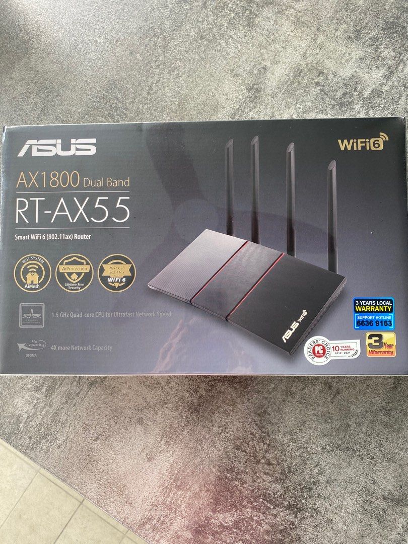Asus Router RT-AX55, Computers & Tech, Parts & Accessories, Networking ...