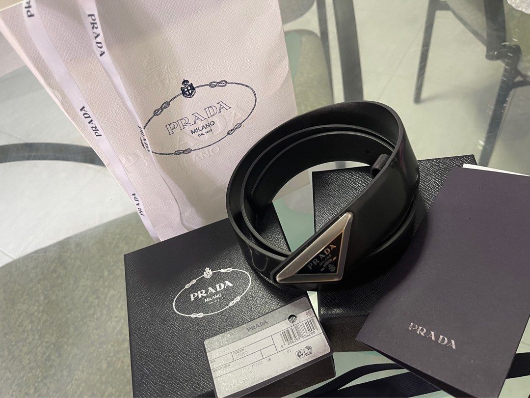 Authentic Prada Belt, Men's Fashion, Watches & Accessories, Belts on ...