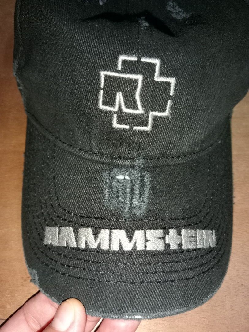 Balenciaga Rammstein Distressed Cap, Men's Fashion, Watches ...
