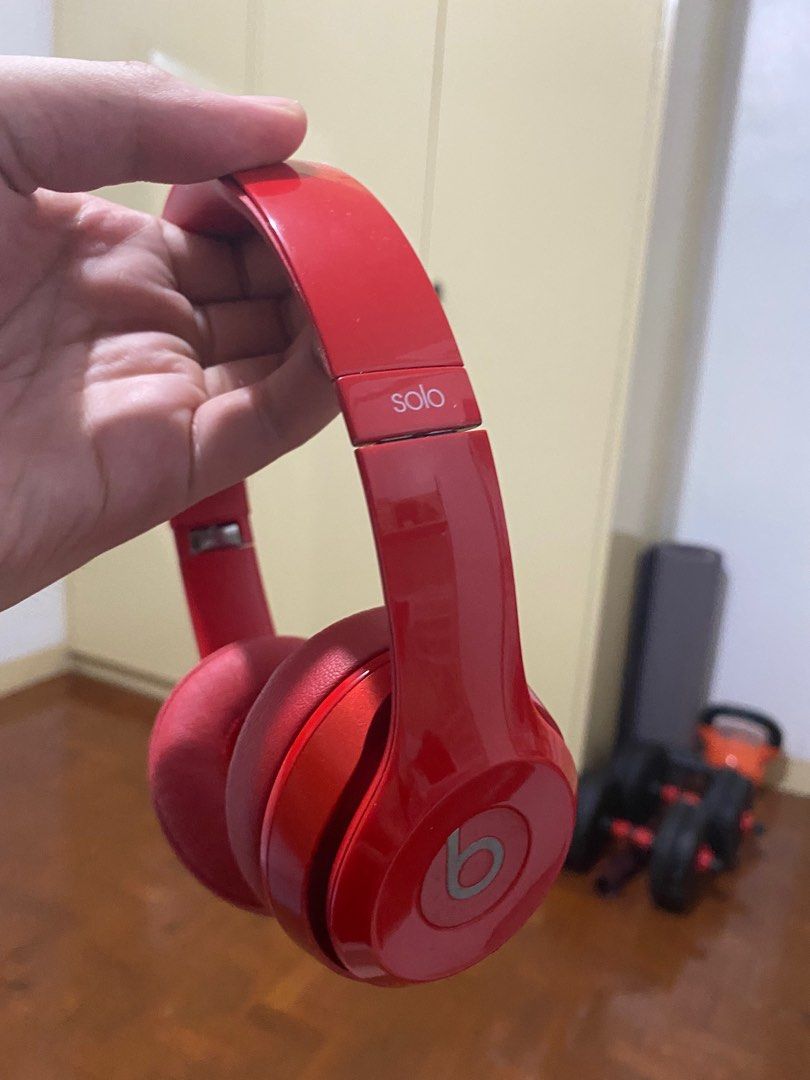 Beats Solo3 Wireless Red Headphones, Audio, Headphones & Headsets on ...