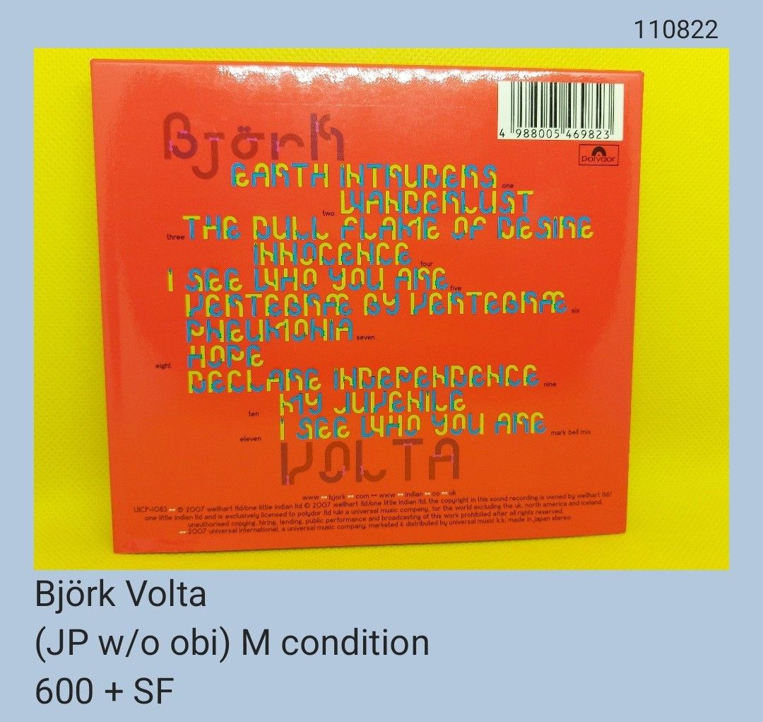 Bjork Volta CD (unsealed), Hobbies & Toys, Music & Media, CDs & DVDs on Carousell