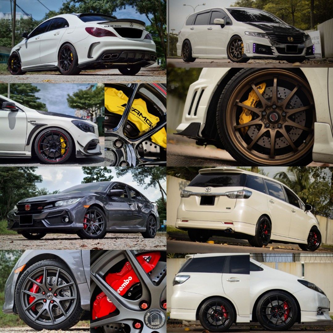 Brembo GT6 [ GTS Style ] 6 Pot Caliper Brake Kit for ( Volkswagen Golf ...