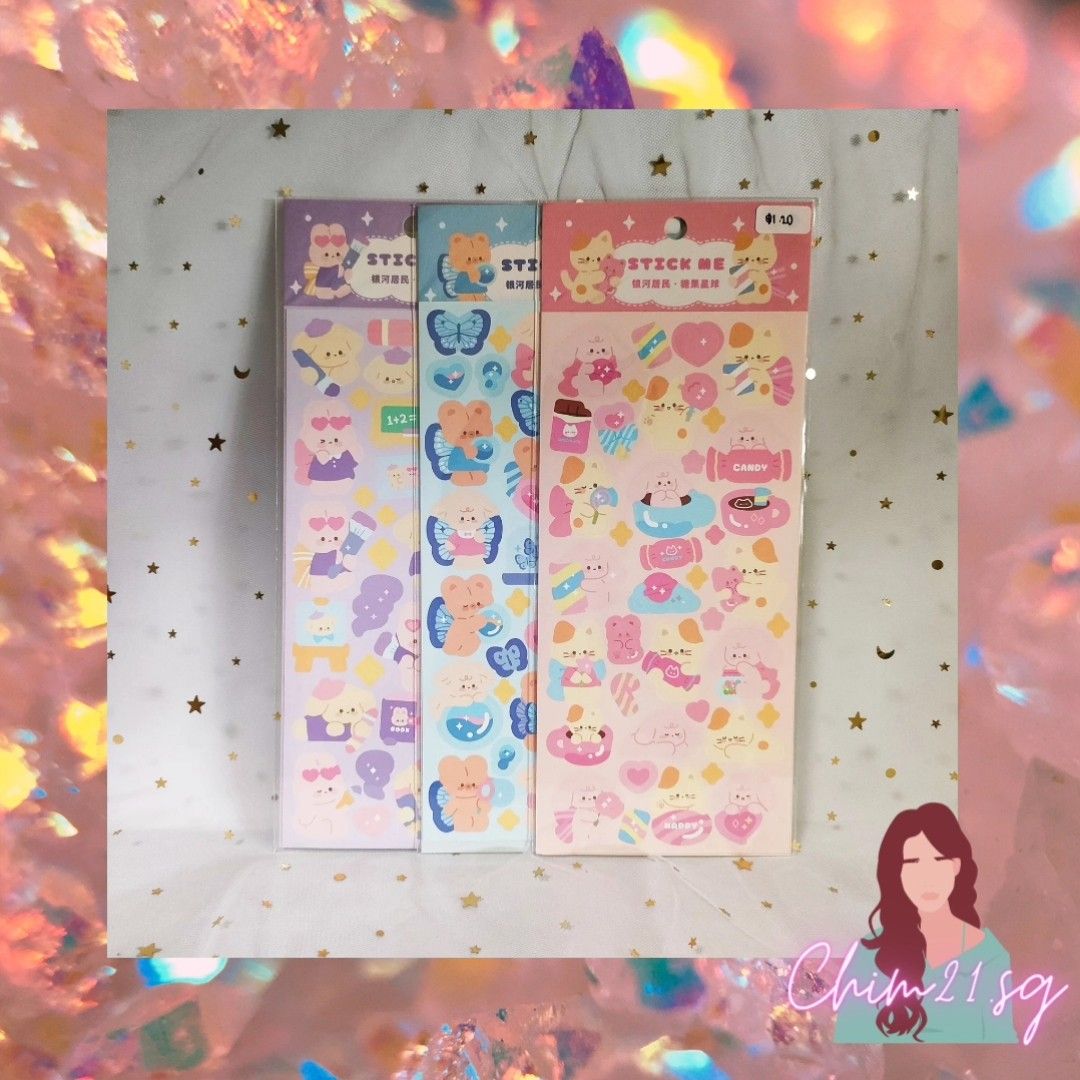 Cartoon sticker sheets, Hobbies & Toys, Stationery & Craft, Stationery ...