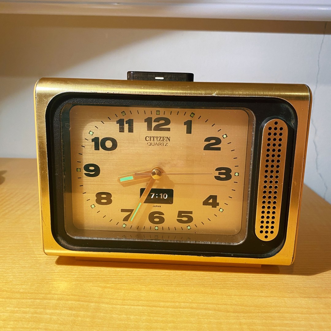 Citizen vintage alarm clock, Furniture & Home Living, Home Decor ...