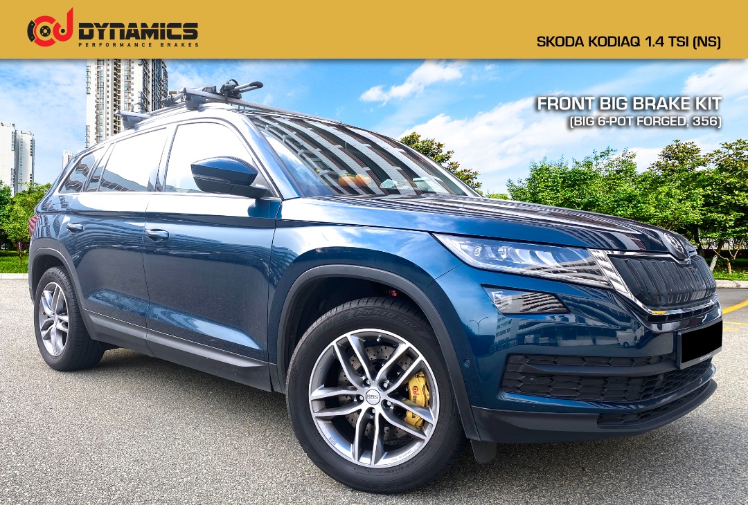 CJ DYNAMICS FRONT BIG BRAKE KIT (BIG 6-POT FORGED, 356) ON SKODA KODIAQ ...