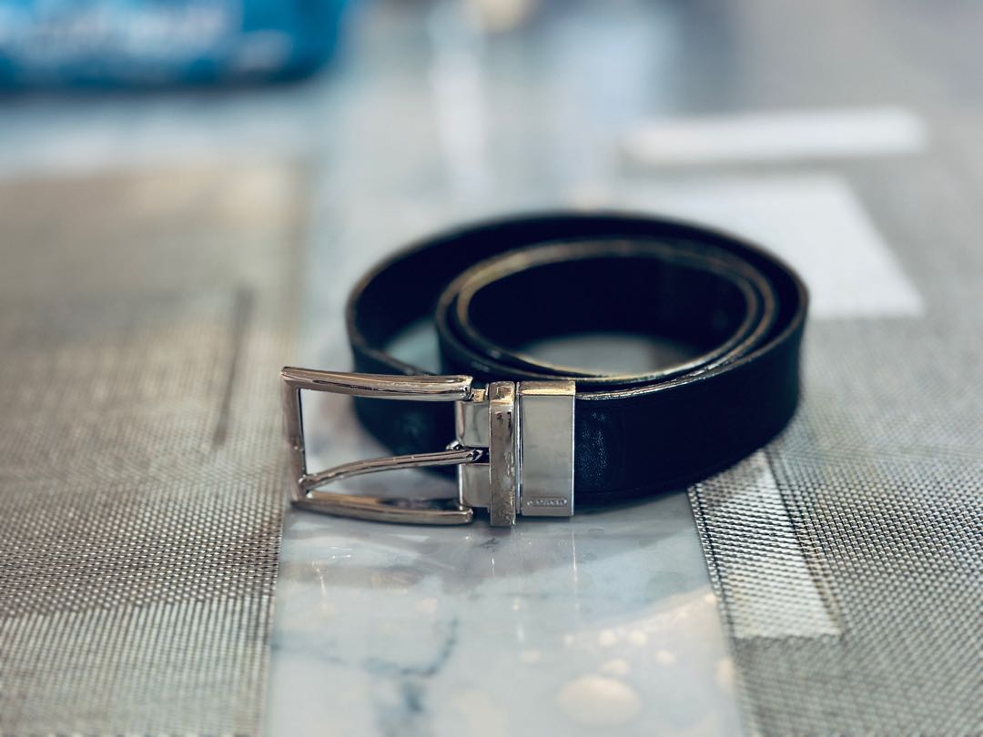 Coach 90 cm reversible belt, Men's Fashion, Watches & Accessories ...