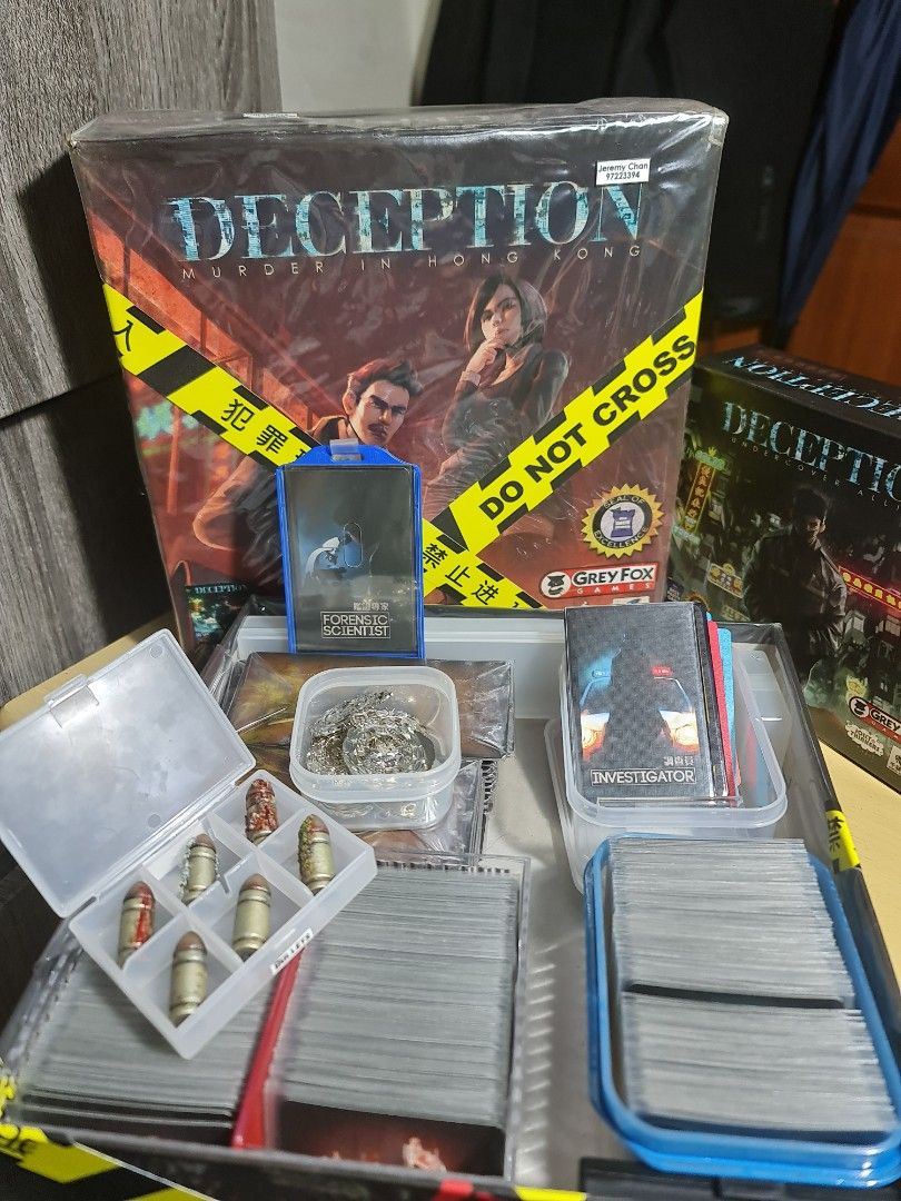 Deception Murder in Hong Kong + Undercover expansion + Gameboygeek ...