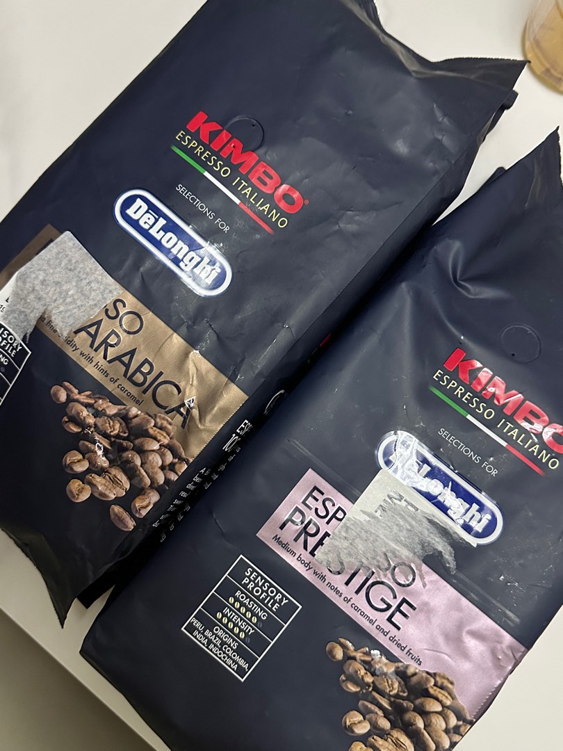 DeLongHi Coffee Beans 咖啡豆 1000G - Espresso 100% Arabica & Espresso ...