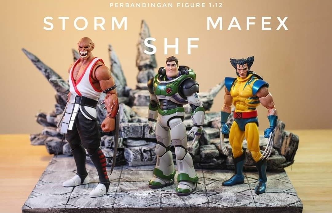 Diorama Base Stone Crush Ruins Mortal Kombat X-men Mafex Marvel Legends ...
