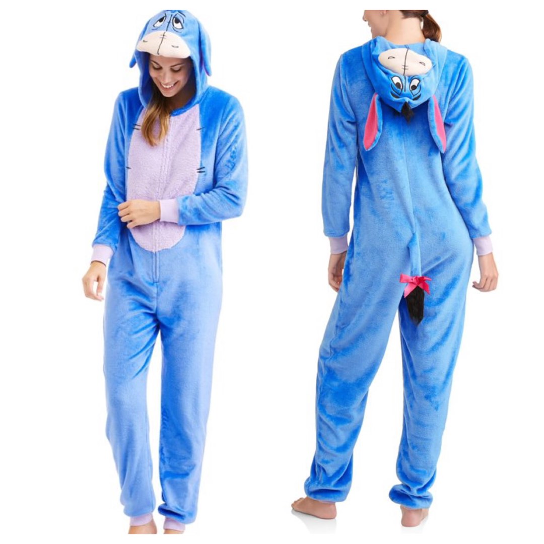 Disney (XL-XXL) Eeyore Hooded Adult Onesie, Women's Fashion, Dresses ...