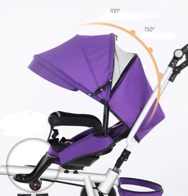 Double Seat Tricycle laying down, Babies & Kids, Going Out, Strollers ...