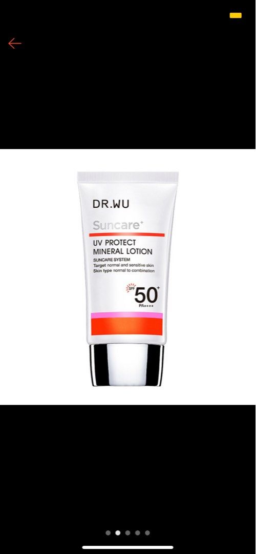 Dr Wu UV Protect Mineral Lotion SPF50+ PA++++, Beauty & Personal Care, Face, Face Care on Carousell