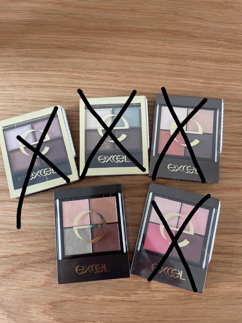 Excel eyeshadow quads, Beauty & Personal Care, Face, Makeup on Carousell