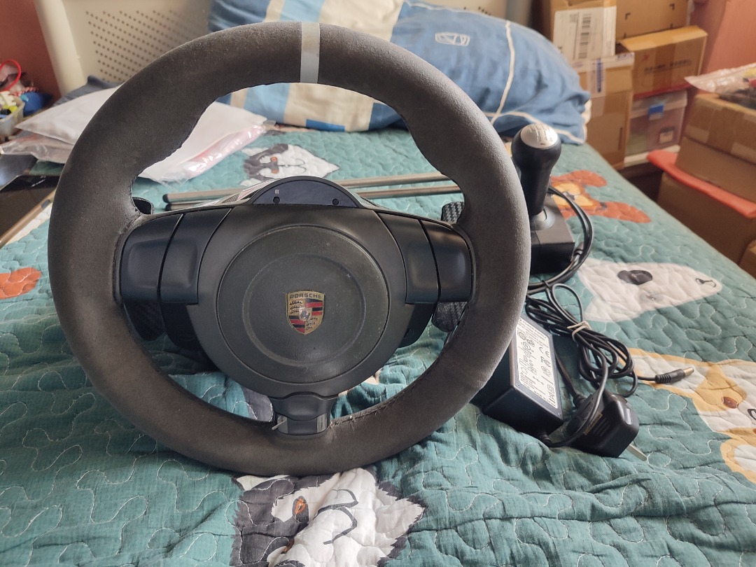 Fanatec Porsche 911 GT2 steering wheel and shifter game simracing for ...