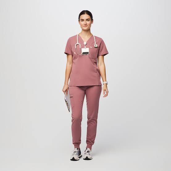 figs mauve scrubsuit set, Women's Fashion, Dresses & Sets, Sets or ...