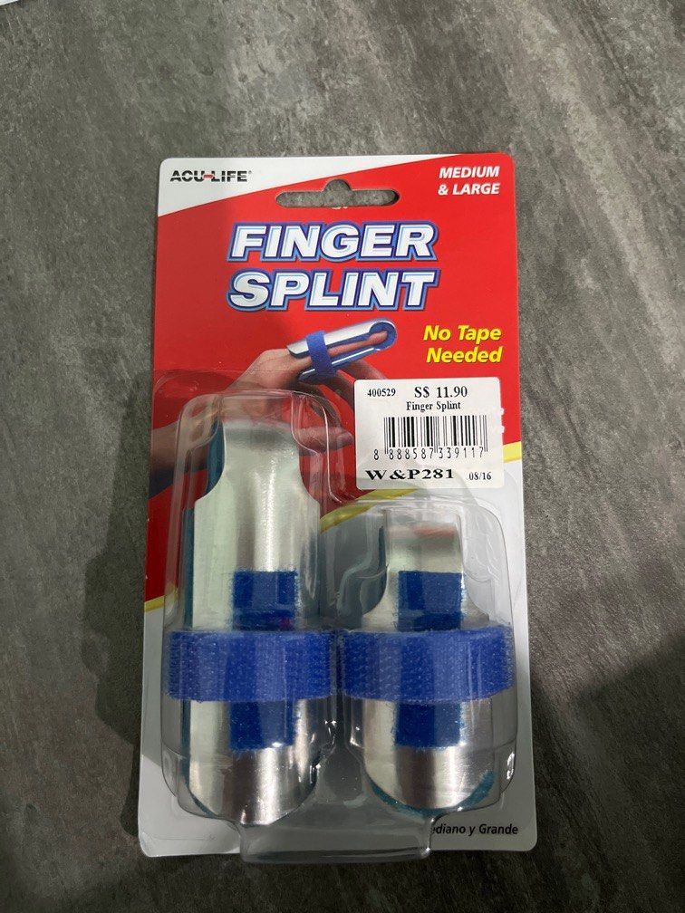 Finger splint for injured/ jammed fingers, Sports Equipment, Other ...