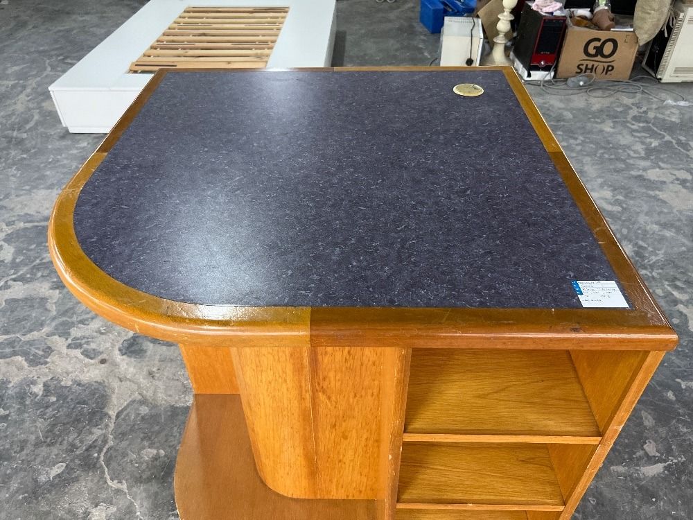 Formica Laminate Top Corner Display Stand Side Table / Formica Laminate ...