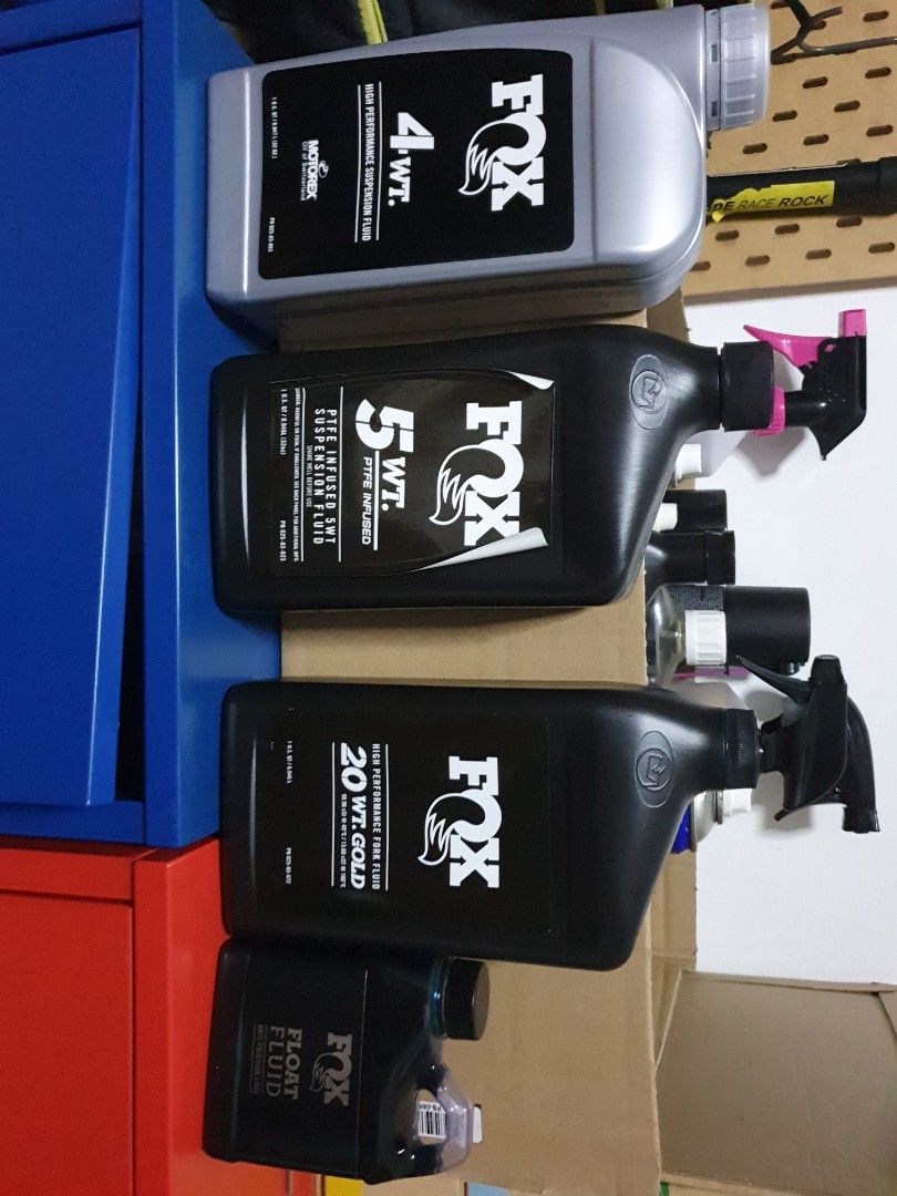 Fox 4wt Suspension fluid / 5wt ptfe infused/ fox 20 wt gold / fox float fluid, Sports Equipment ...