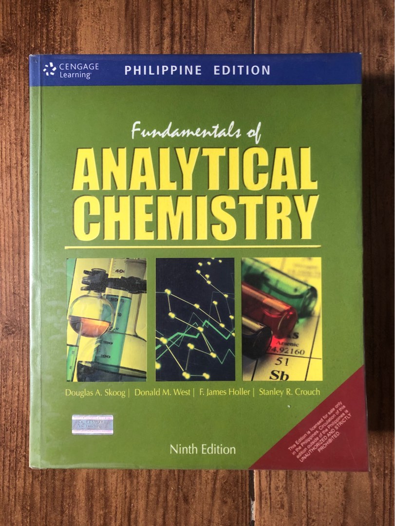 Fundamentals of Analytical Chemistry 9th Edition by Skoog, West, Holler, Crouch, Hobbies & Toys ...