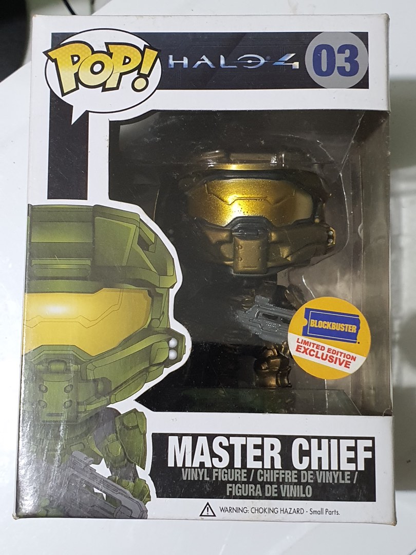 Funko Pop Master Chief gold #03, Hobbies & Toys, Toys & Games on Carousell