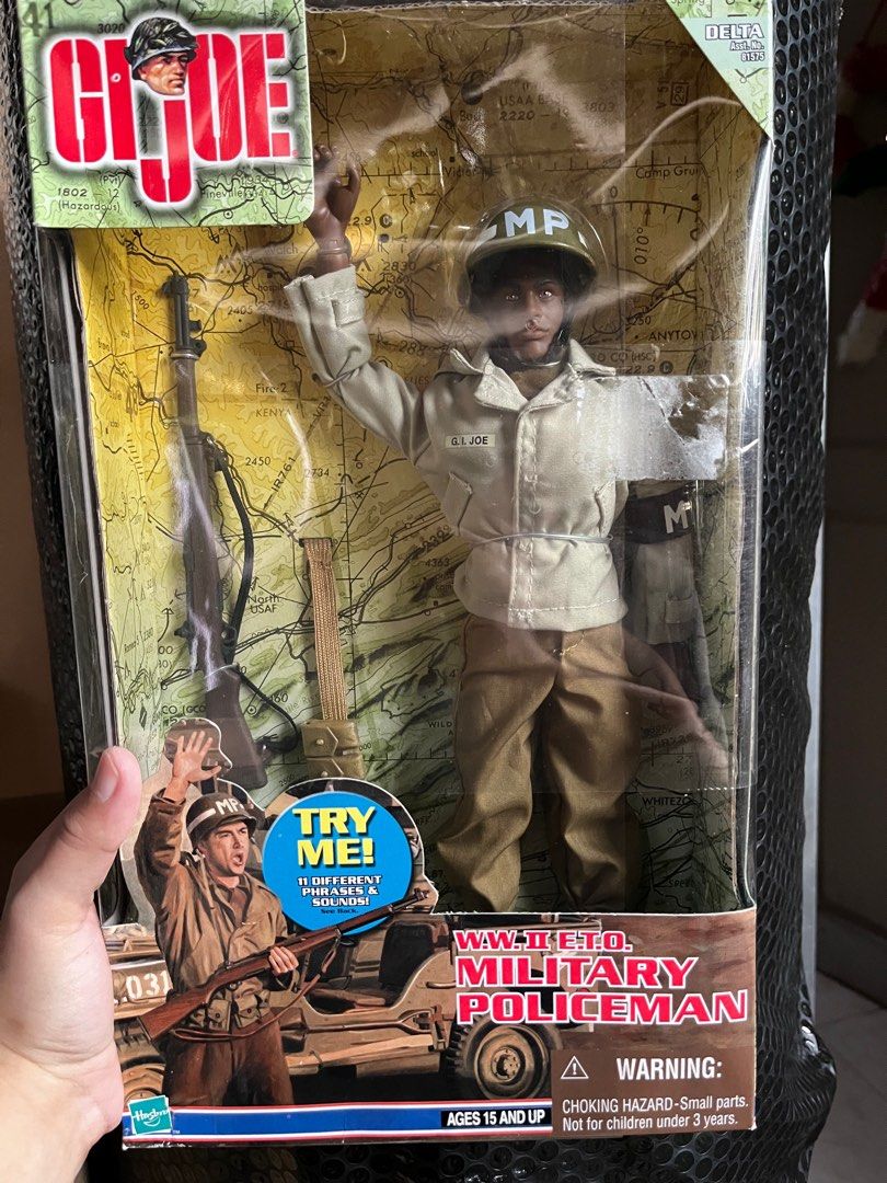 GI JOE WWII ETO Military Policeman Talking Action Figures 2 Variants ...