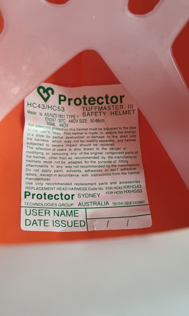 Hard Hat CEMEX made is Australia, Men's Fashion, Watches & Accessories ...