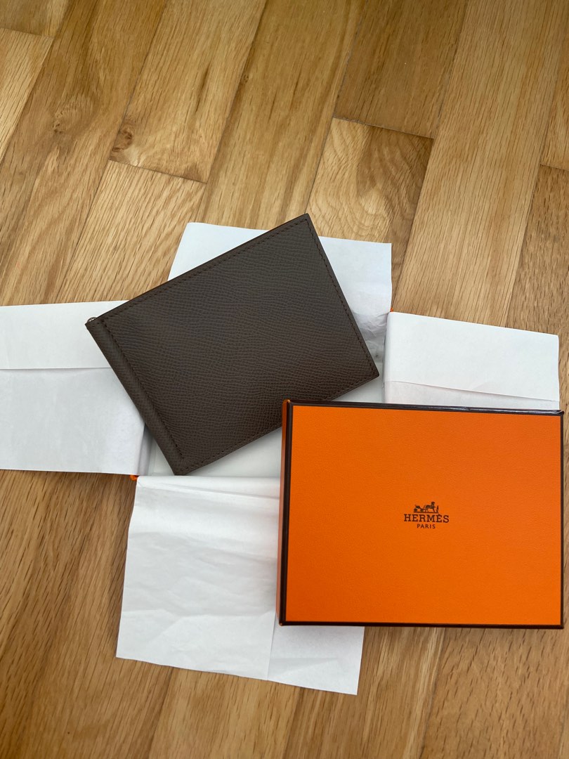 Hermes money clip wallet, Luxury, Bags & Wallets on Carousell