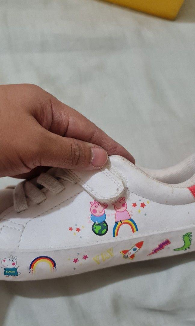 H&M Peppa Pig Sneakers, Babies & Kids, Babies & Kids Fashion on Carousell