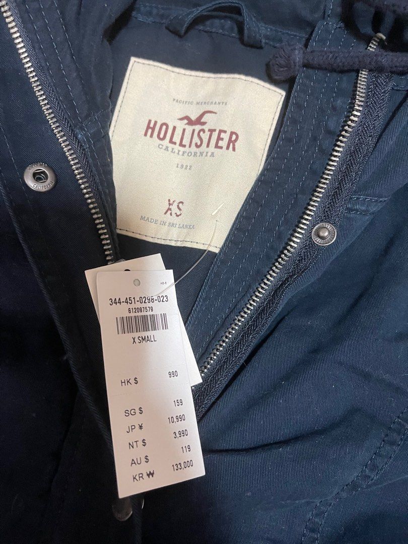 Hollister Jacket Blue, Women's Fashion, Coats, Jackets and Outerwear on ...