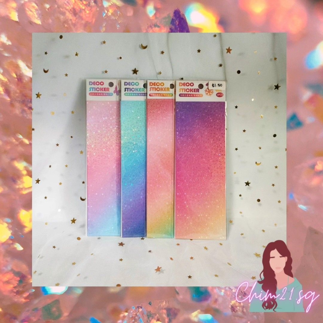 Holographic sticker packs, Hobbies & Toys, Stationery & Craft ...
