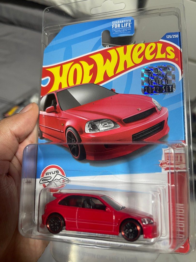 Hotwheels Honda Civic (Red Edition), Hobbies & Toys, Toys & Games on ...