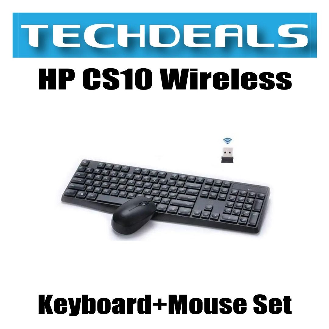 Hp Cs10 Wireless Keyboard Mouse Set Computers And Tech Parts And Accessories Computer Keyboard On