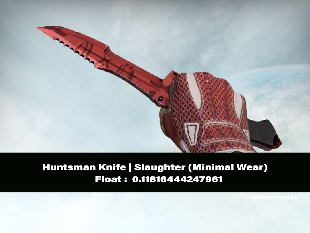 Huntsman Knife Slaughter MW CSGO SKINS KNIVES, Video Gaming, Gaming ...