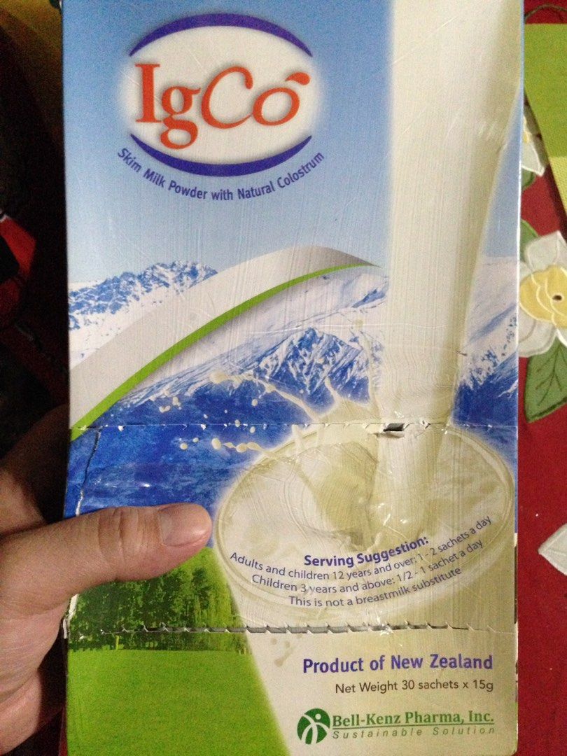 IgCo Bovine Colostrum Cow's Milk - 1 box is 30 sachets, Health ...