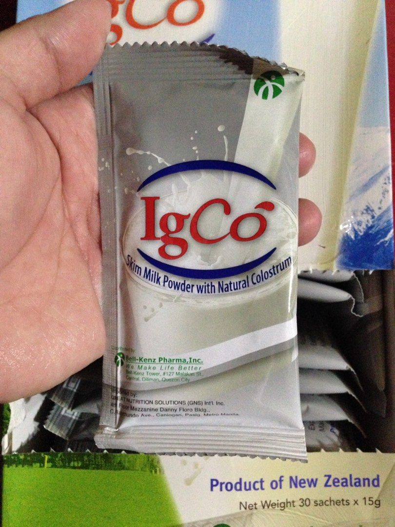 IgCo Bovine Colostrum Cow's Milk - 1 box is 30 sachets, Health ...
