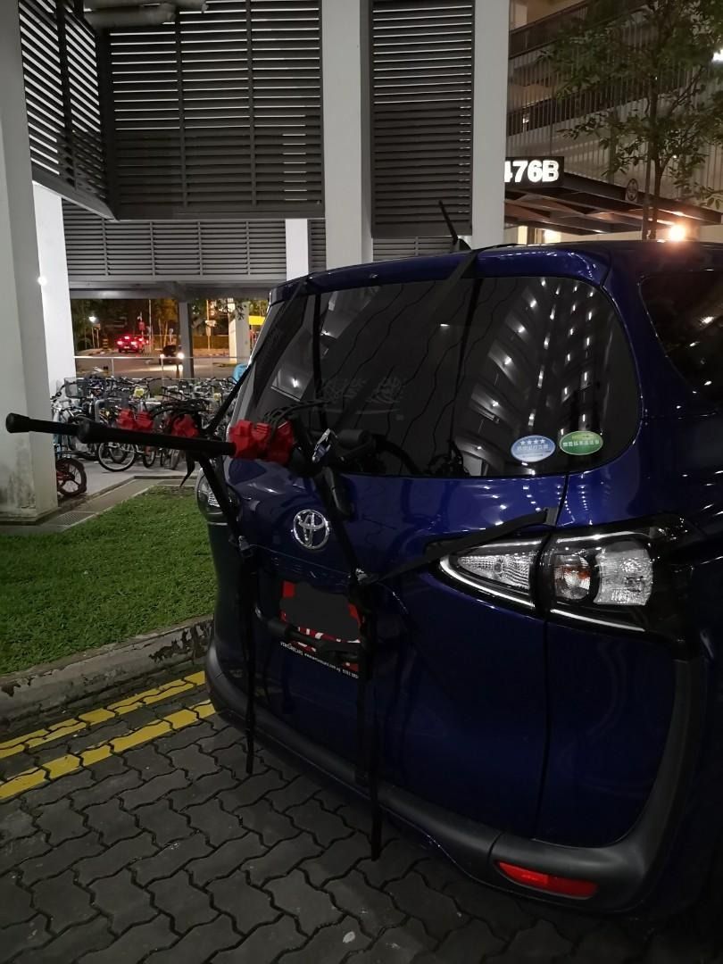 Bicycle Car Rack Mounting Rear Back Bike Carrier, Hook on version ...