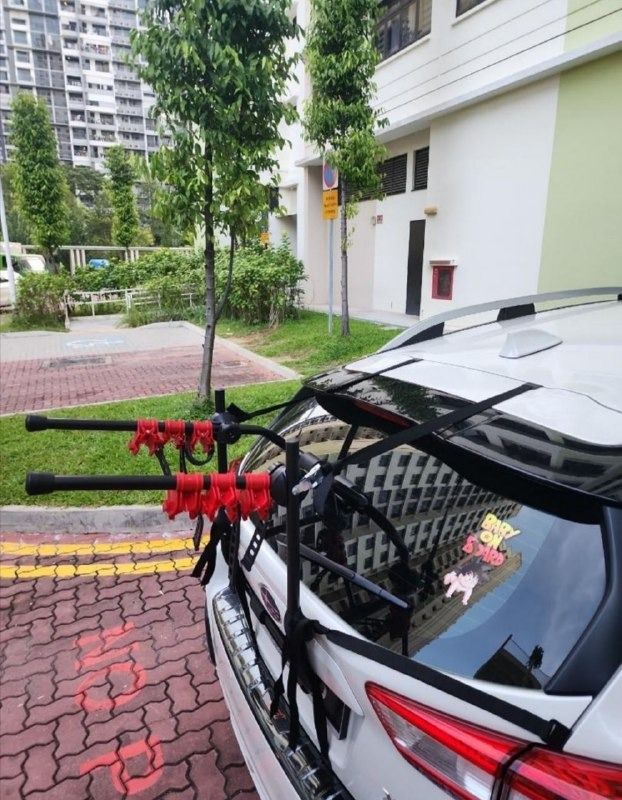 Bicycle Car Rack Mounting Rear Back Bike Carrier, Hook on version ...