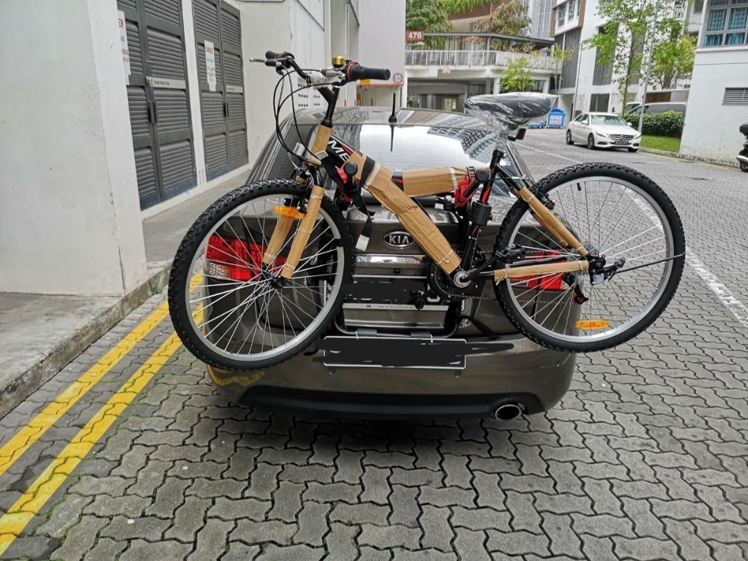 Bicycle Car Rack Mounting Rear Back Bike Carrier, Hook on version ...