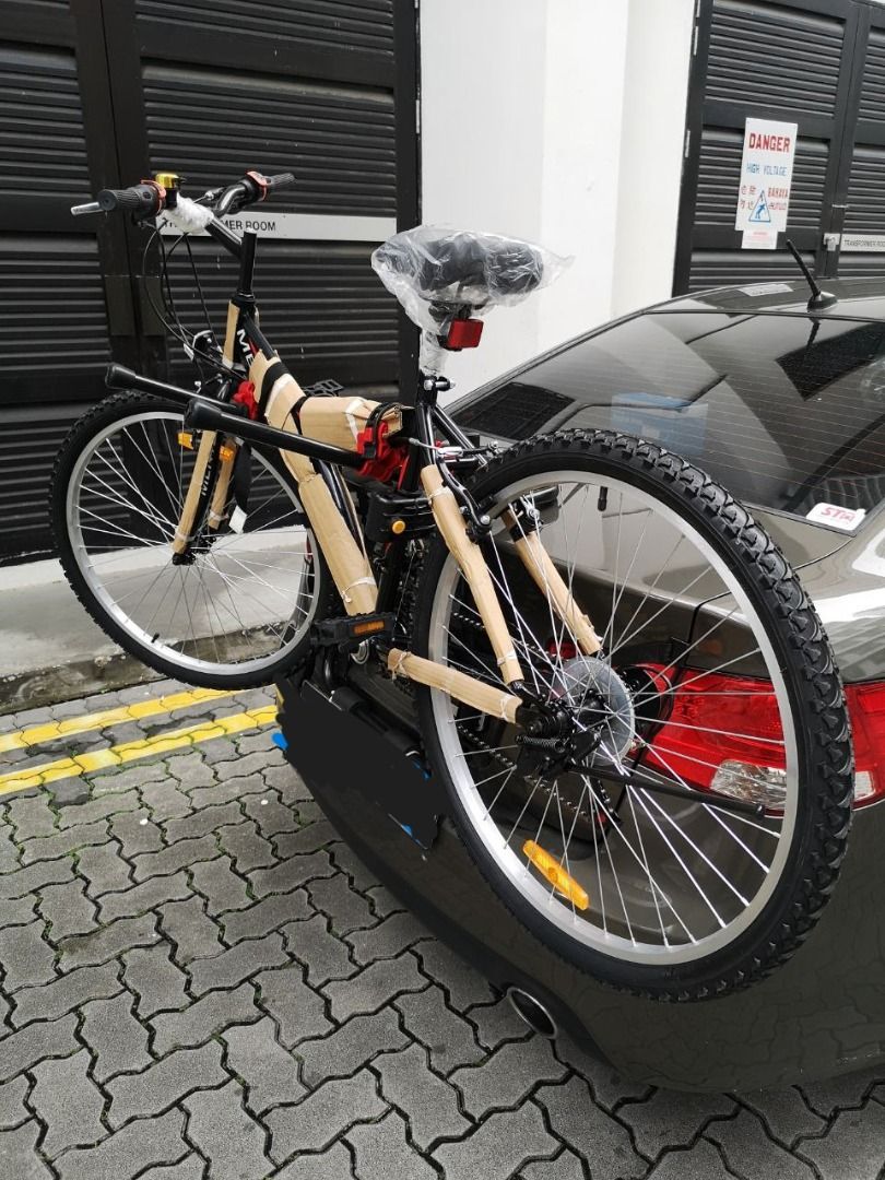 Bicycle Car Rack Mounting Rear Back Bike Carrier, Hook on version ...