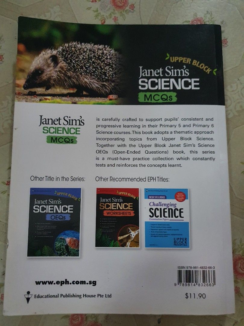 Janet Sim's Science MCQs Upper Block, Hobbies & Toys, Books & Magazines ...