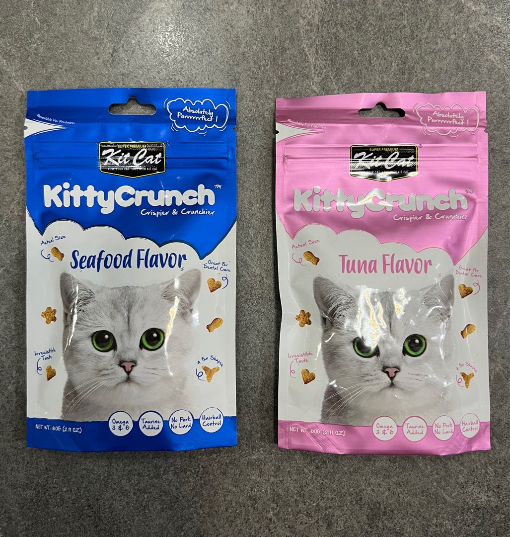 KIT CAT KITTY CRUNCH, Pet Supplies, Pet Food on Carousell
