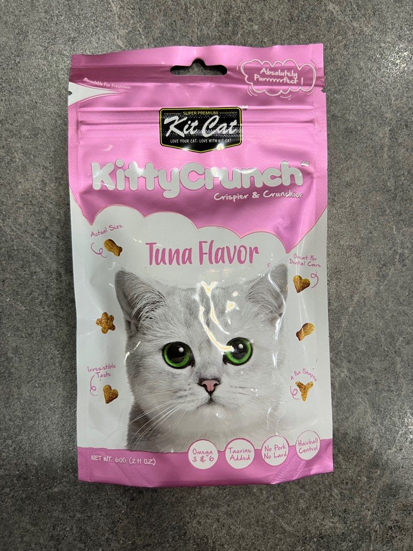 KIT CAT KITTY CRUNCH, Pet Supplies, Pet Food on Carousell