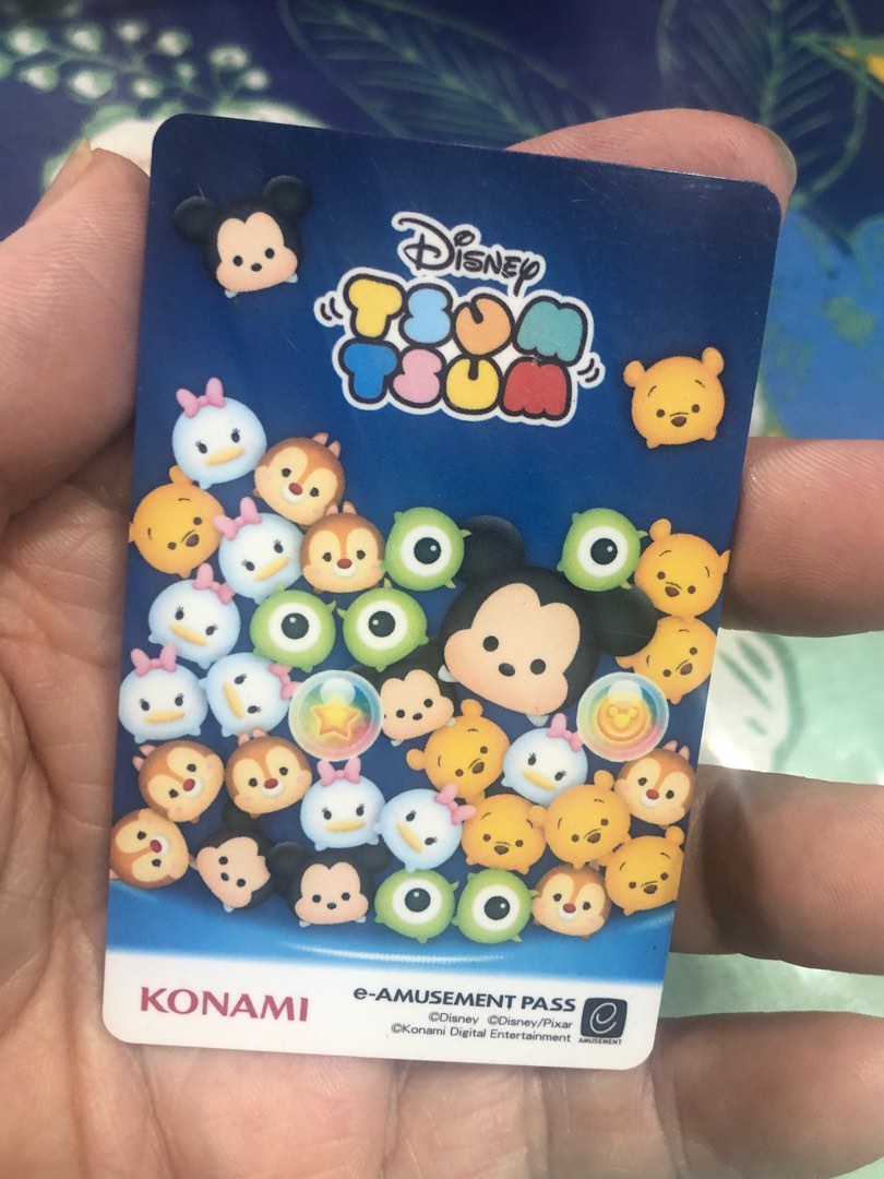 KONAMI e-AMUSEMENT PASS tsum tsum普卡 卡片 遊戲卡 收藏卡, 書籍、休閒與玩具, 文具、藝術、手工藝, 畫 ...