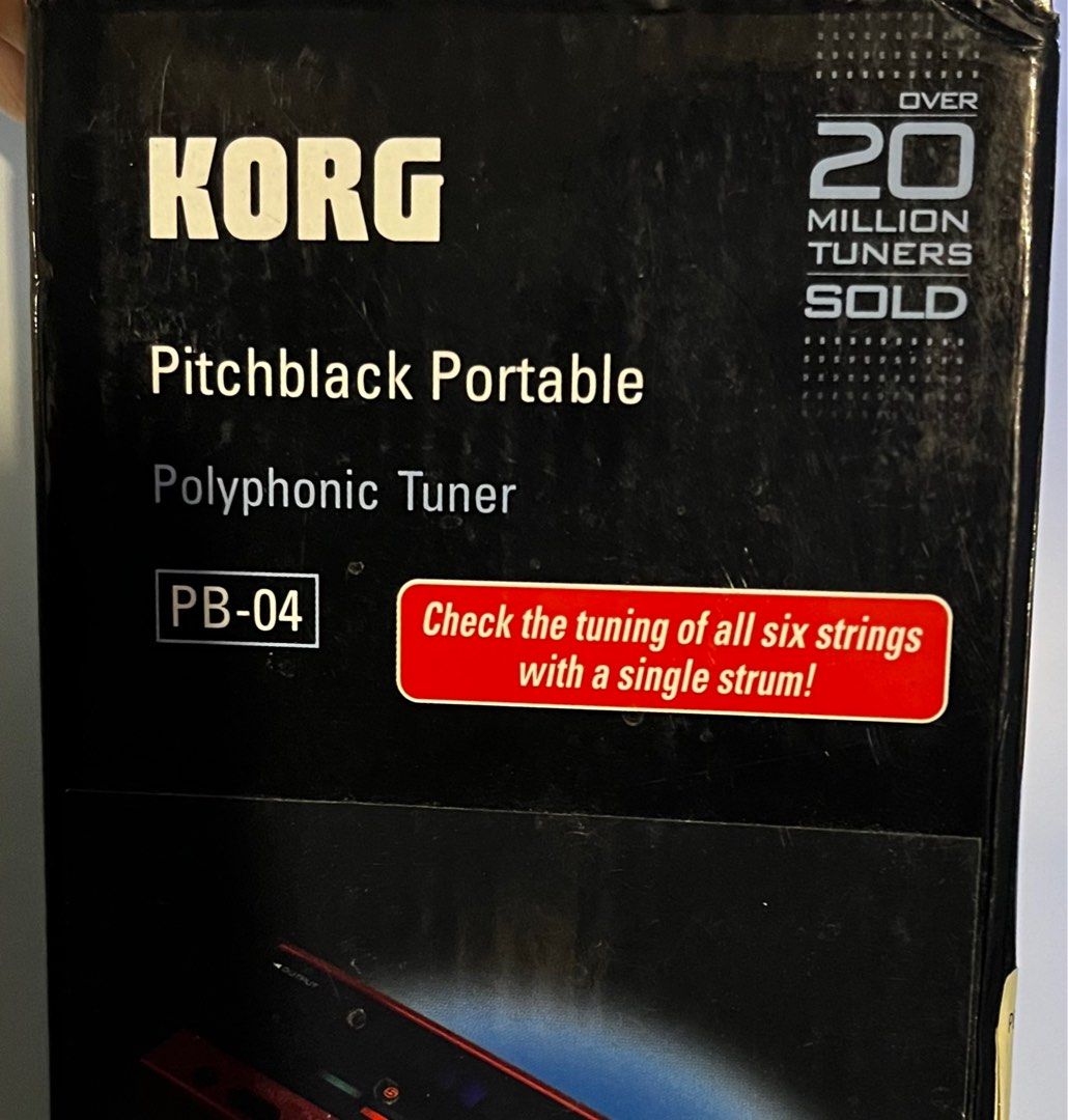 KORG Black Pitch Polyphonic Portable Stage Tuner, Hobbies & Toys, Music ...
