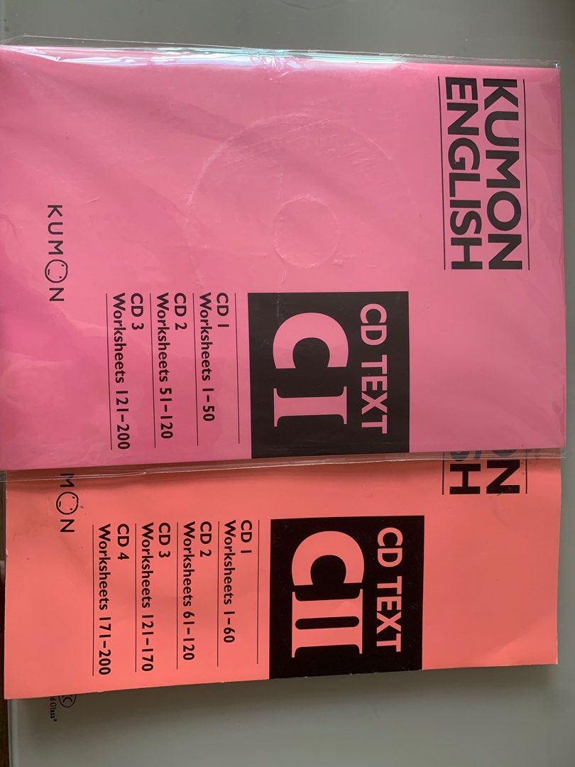 Kumon text book and CD, Hobbies & Toys, Books & Magazines, Textbooks on ...